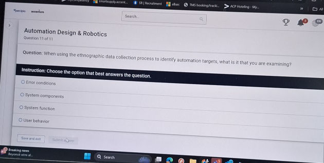 Automation Design Robotics Question 11 of | StudyX