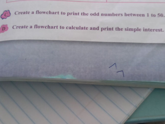 Create a flowchart to print the odd numbers | StudyX