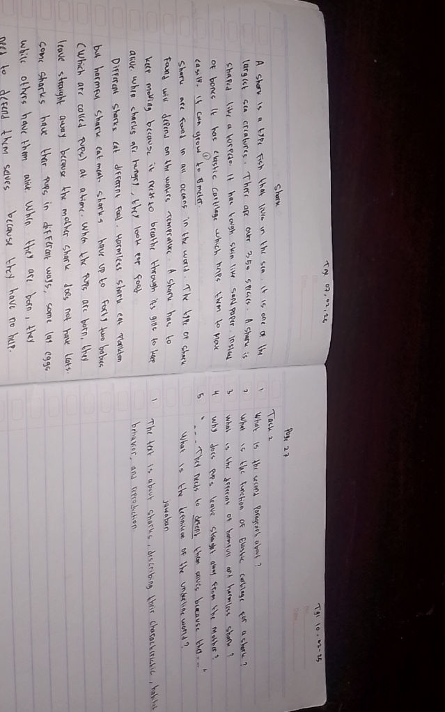 Pag 27 Tack 2 What is the second Paragraph | StudyX