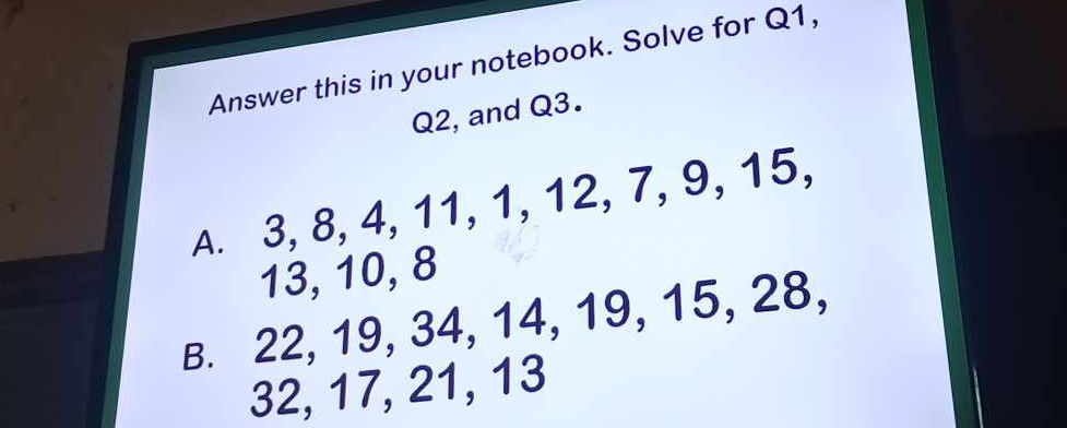 Answer this in your notebook. Solve for Q1,