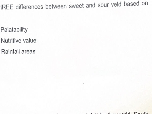 THREE differences between sweet and sour