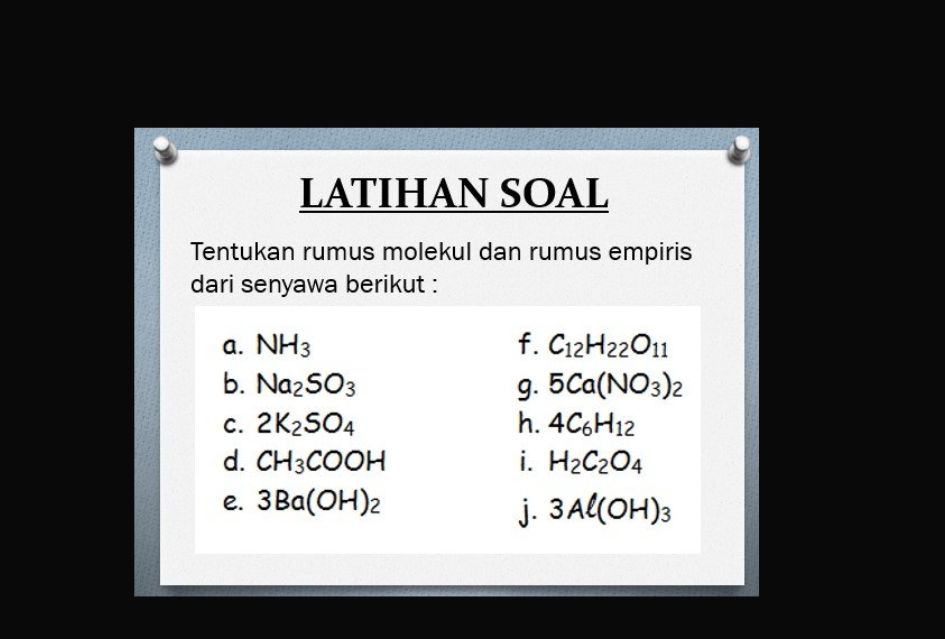 Tentukan rumus molekul dan rumus empiris | StudyX