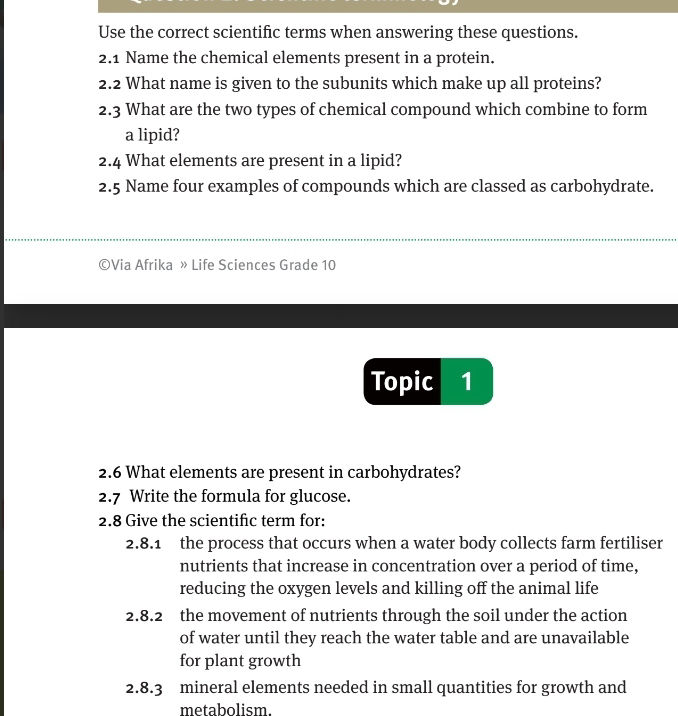 Use the correct scientific terms when | StudyX