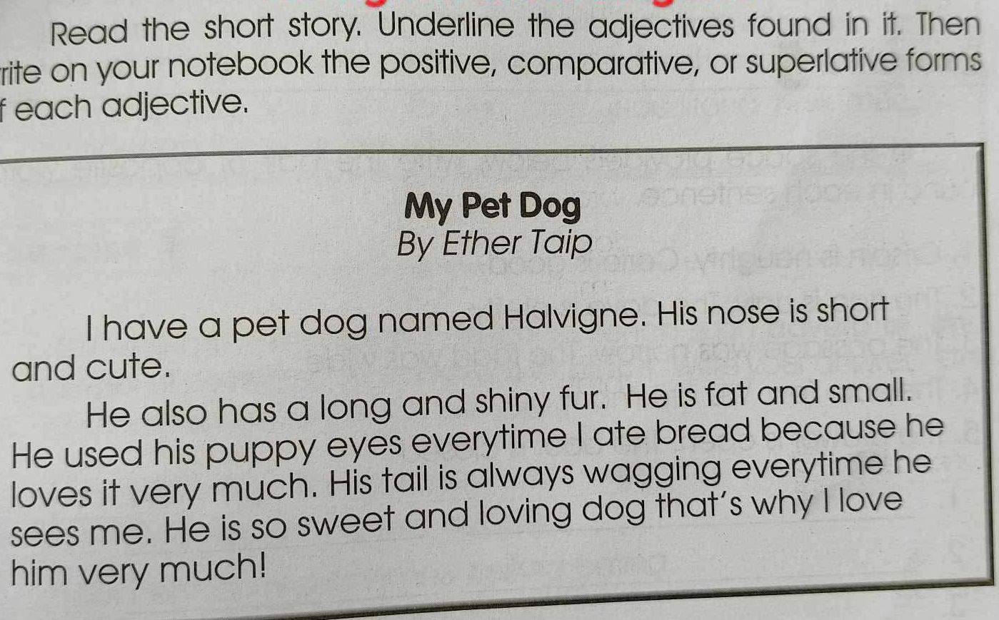 Read the short story Underline the | StudyX