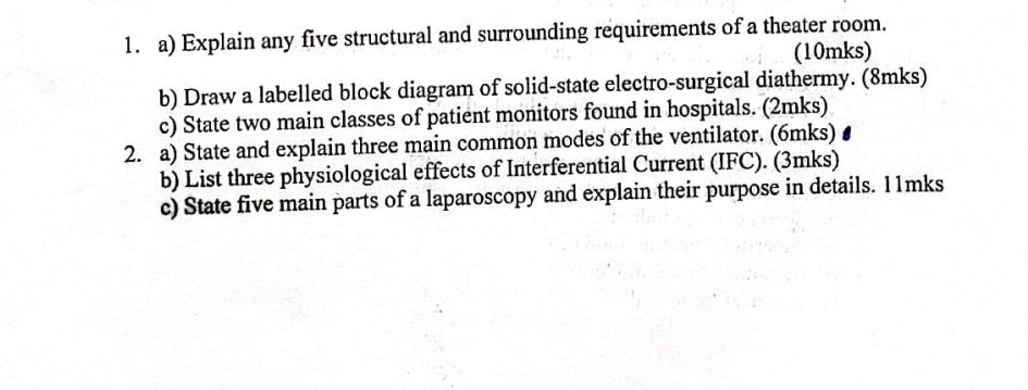1 a) Explain any five structural and | StudyX