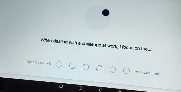 When dealing with a challenge at work I
