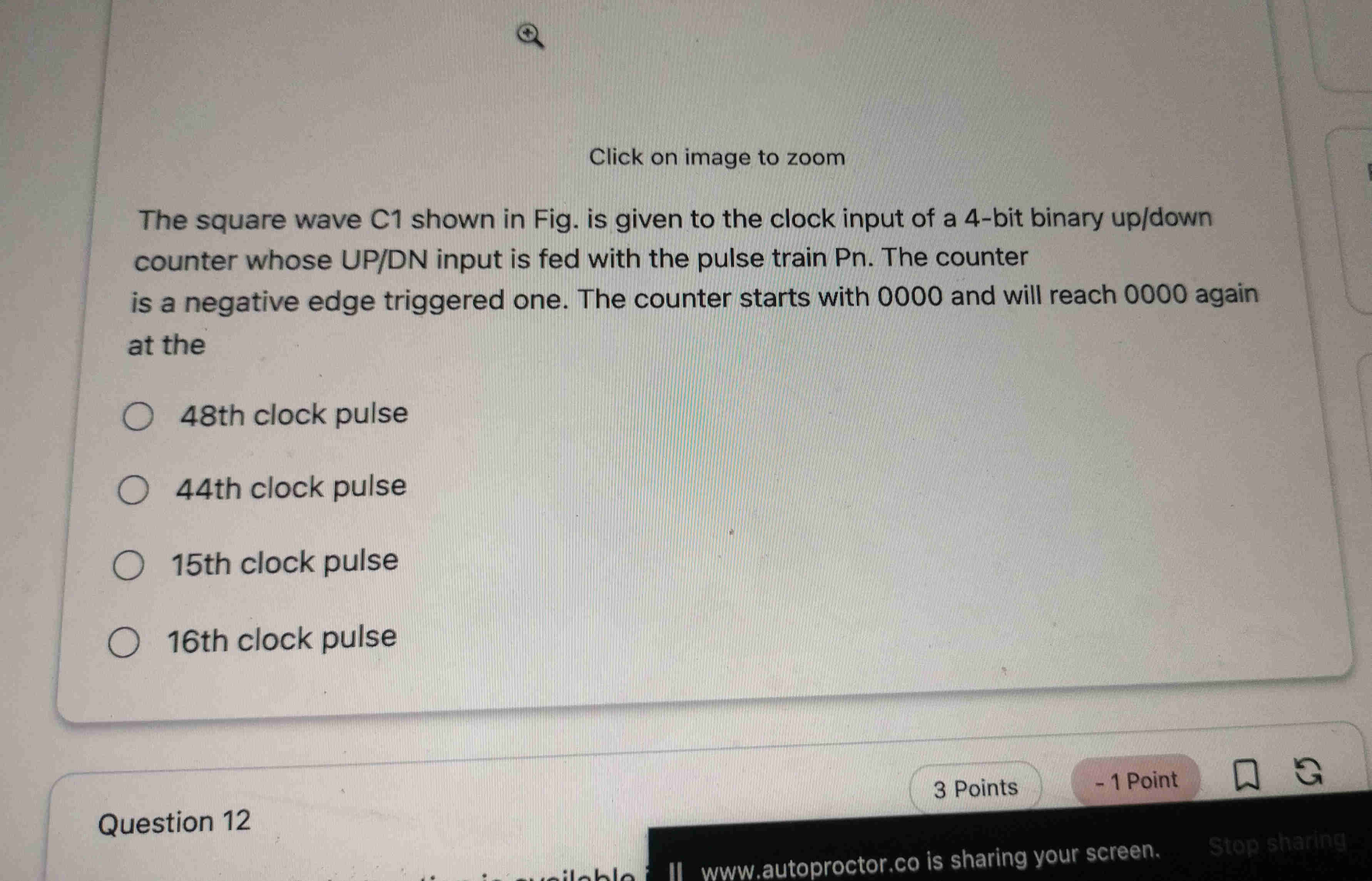 The square wave C1 shown in Fig. is given to | StudyX