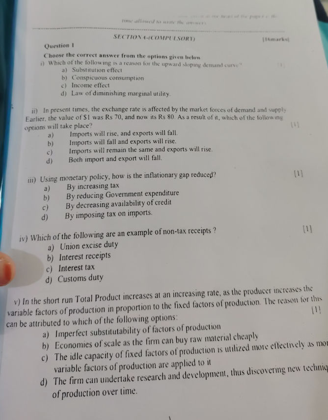 Question 1 Choose the correct answer from | StudyX