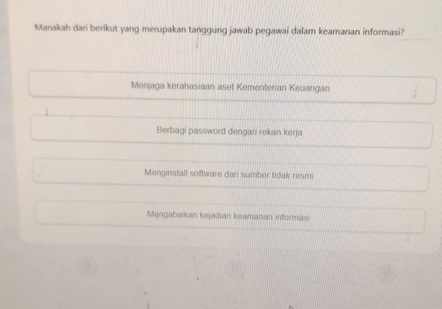 Manakah dari berikut yang merupakan tanggung | StudyX