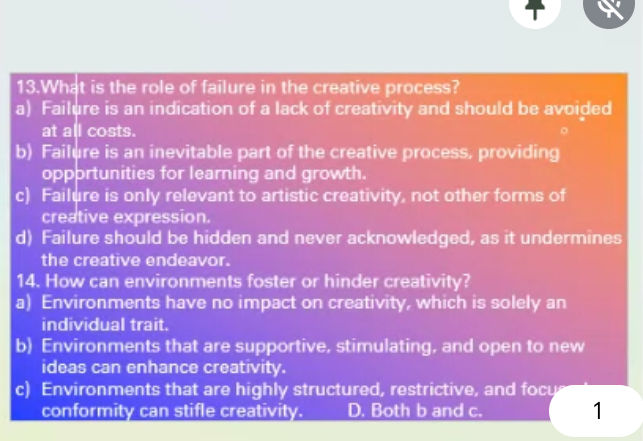 13What is the role of failure in the | StudyX