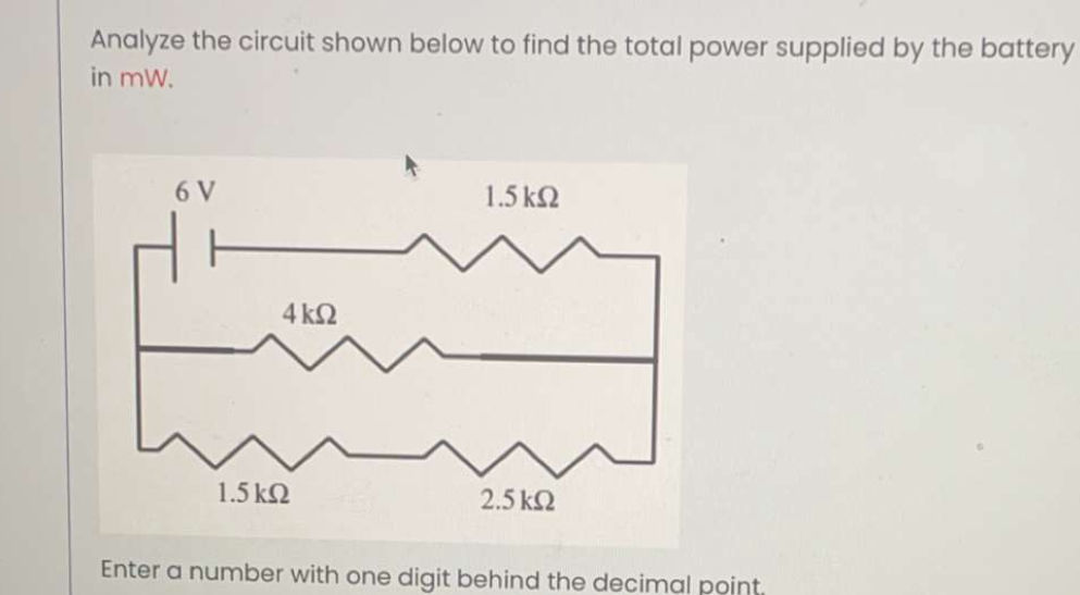 Analyze the circuit shown below to find the | StudyX