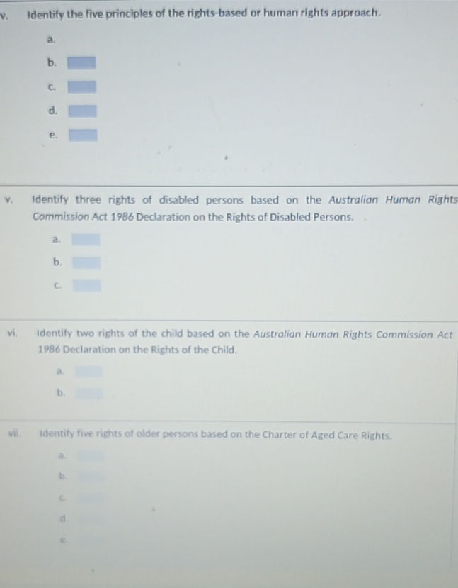Identify the five principles of the | StudyX