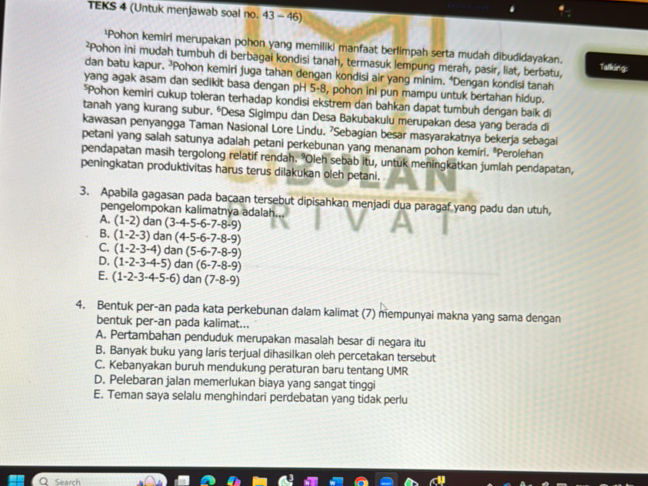 3. Apabila gagasan pada bacaan tersebut | StudyX