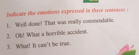 Indicate the emotions expressed in these | StudyX