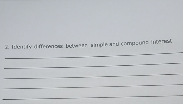 2. Identify differences between simple and | StudyX