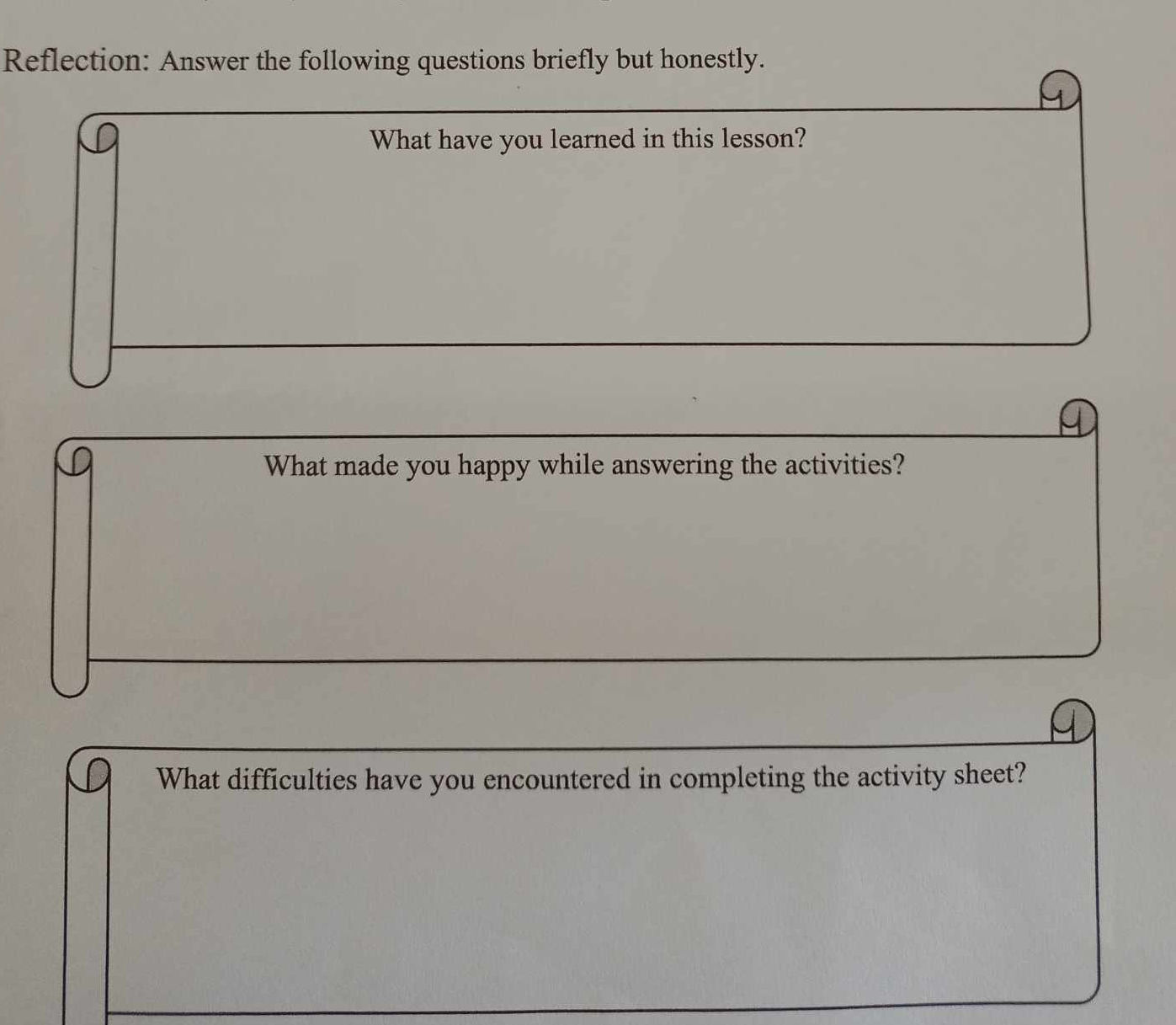 Reflection: Answer the following questions | StudyX