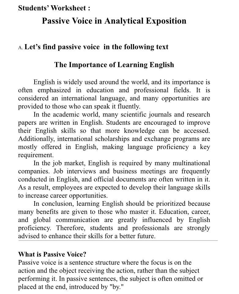 A Lets find passive voice in the following | StudyX