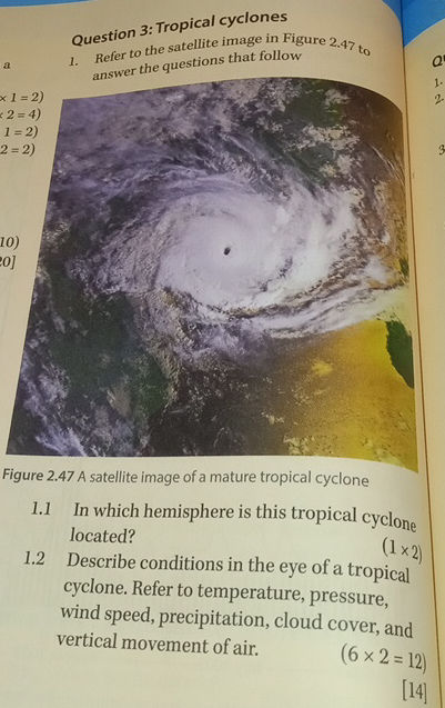 Question 3 Tropical cyclones 1 Refer to the | StudyX