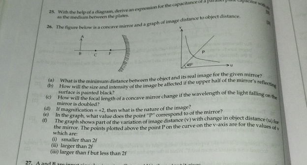 26 The figure below is a concave mirror and | StudyX