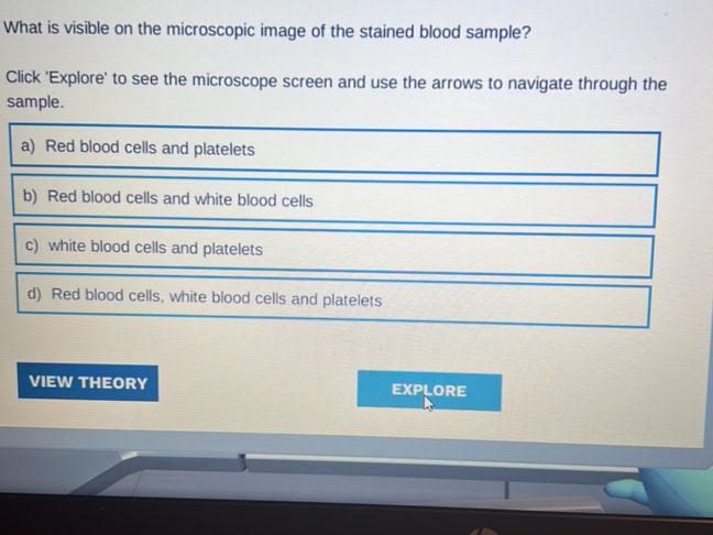 What is visible on the microscopic image of | StudyX