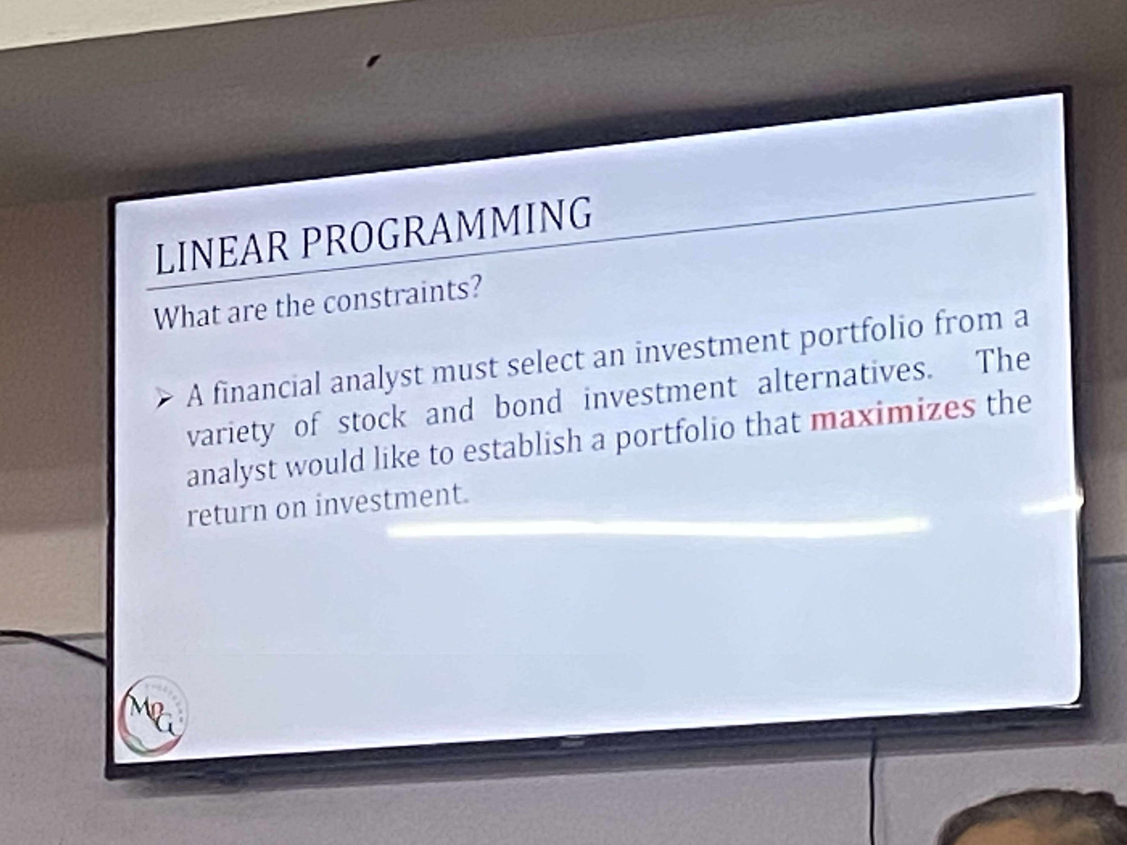 LINEAR PROGRAMMING What are the constraints | StudyX