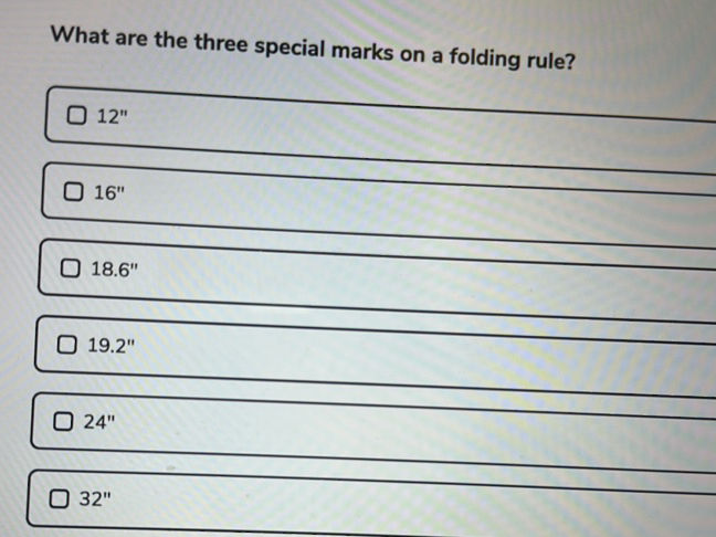 What are the three special marks on a | StudyX