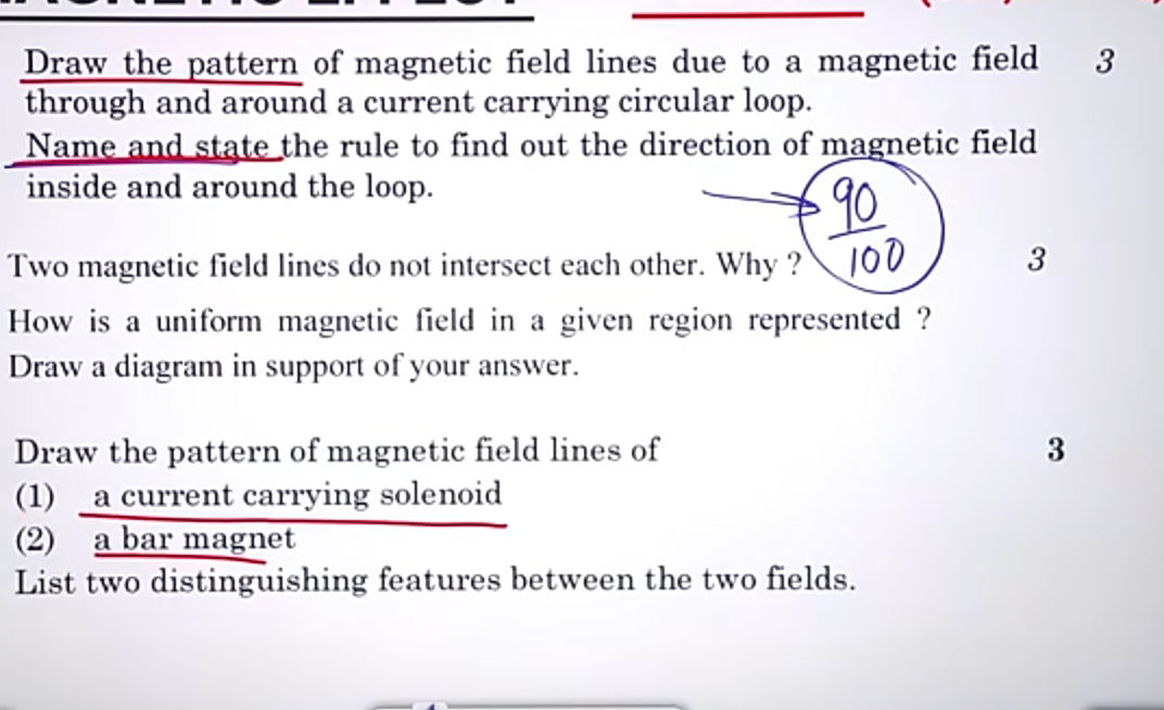 Draw the pattern of magnetic field lines due | StudyX