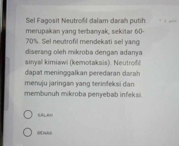Sel Fagosit Neutrofil dalam darah putih | StudyX