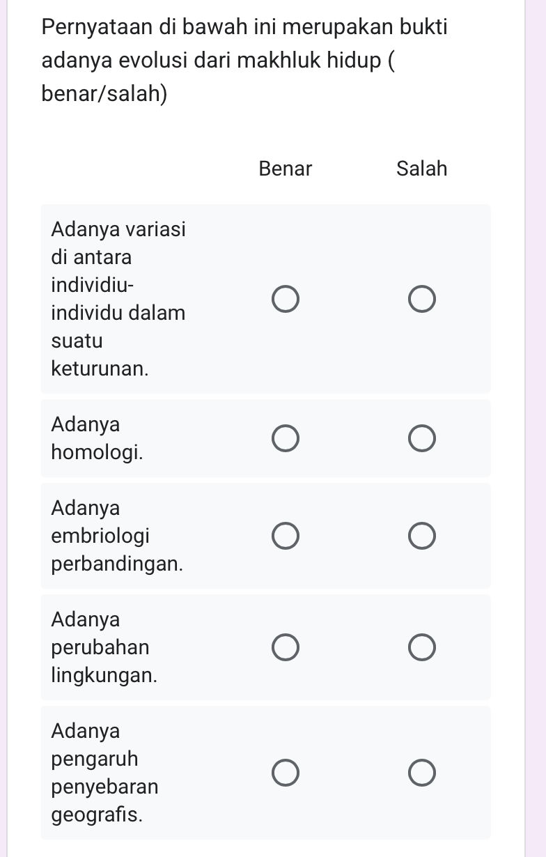 Pernyataan di bawah ini merupakan bukti | StudyX