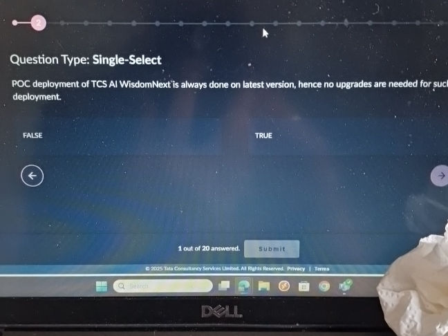 POC deployment of TCS AI WisdomNext is