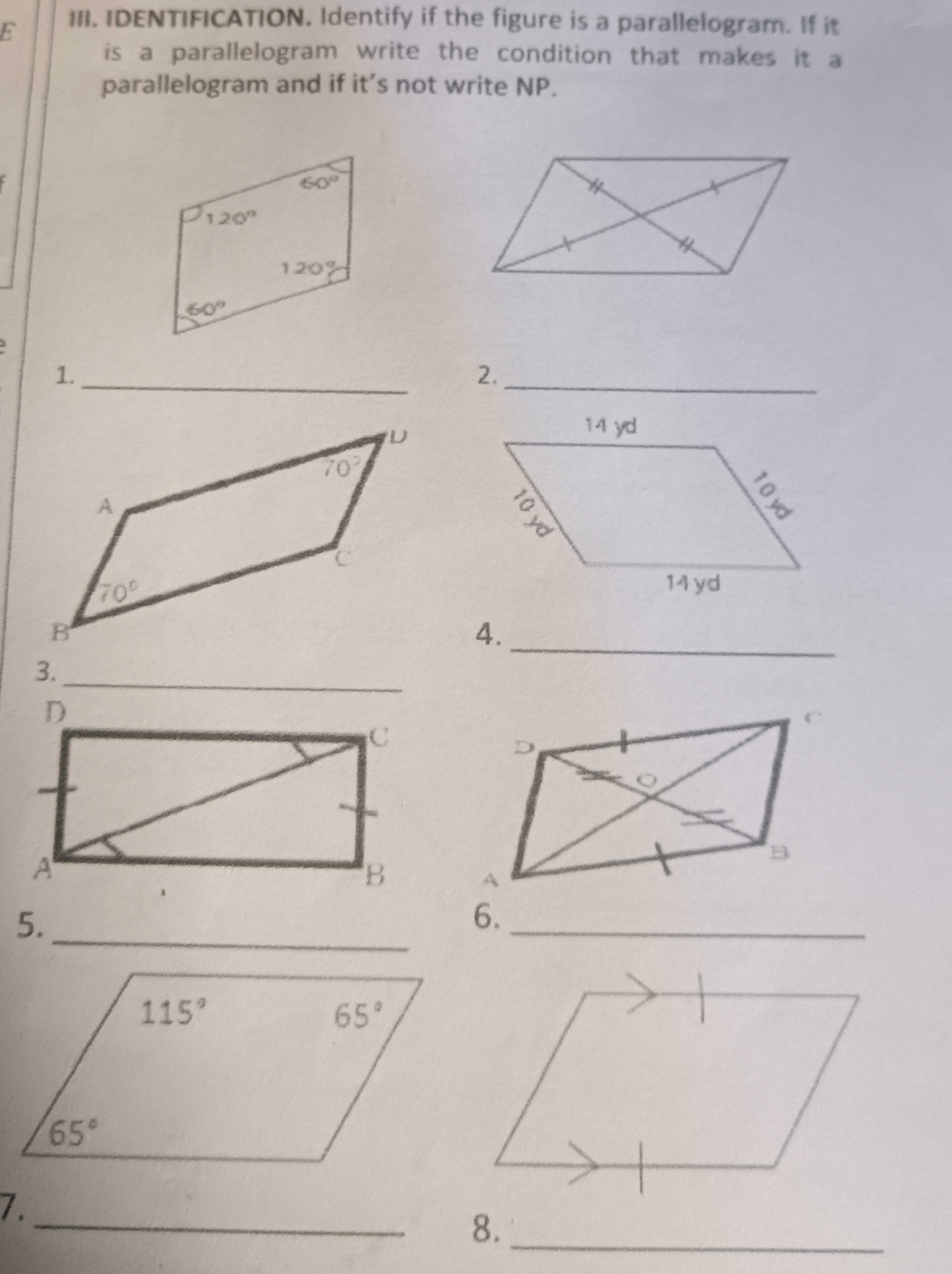 III. IDENTIFICATION. Identify if the figure | StudyX