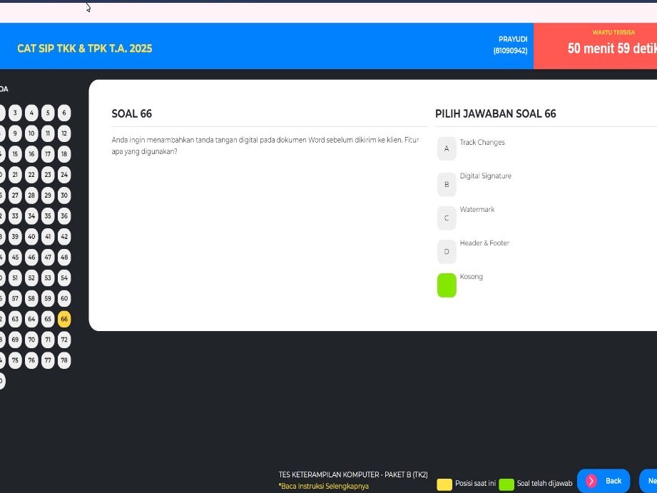 Anda ingin menambahkan tanda tangan digital | StudyX