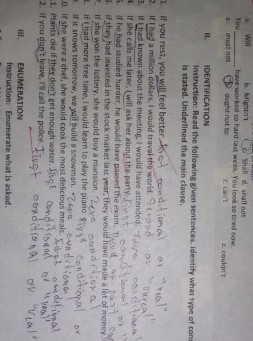 II. IDENTIFICATION Instruction: Read the | StudyX