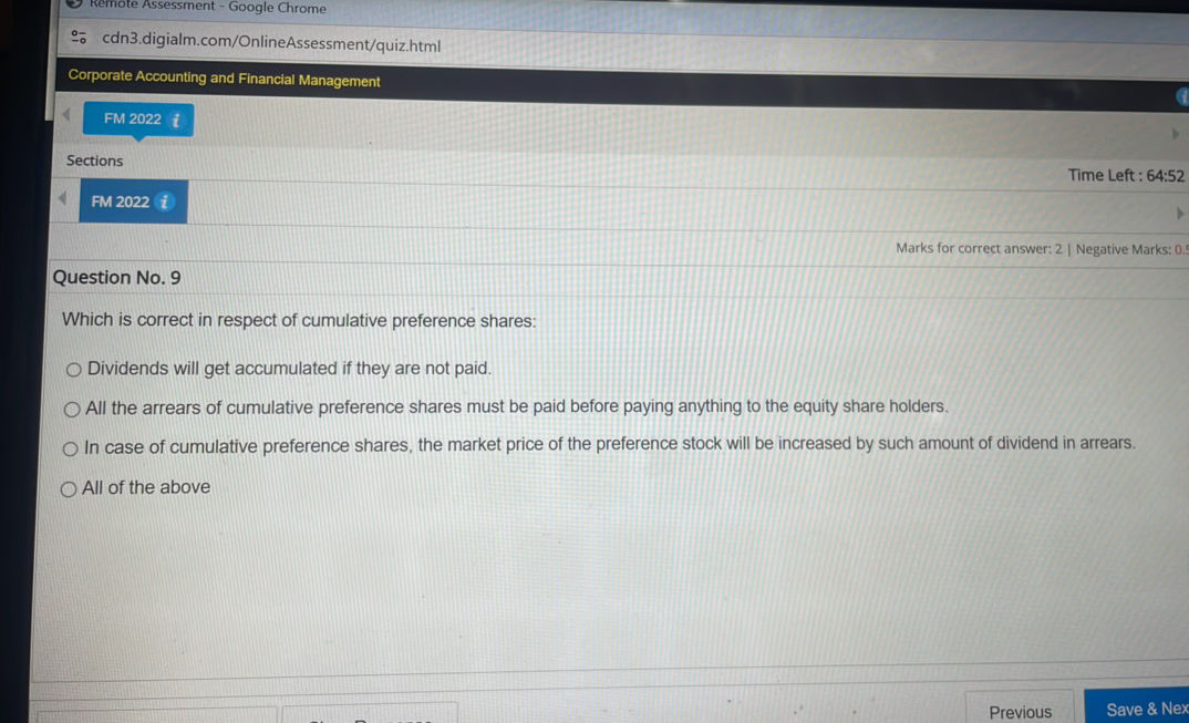 Question No. 9 Which is correct in respect | StudyX