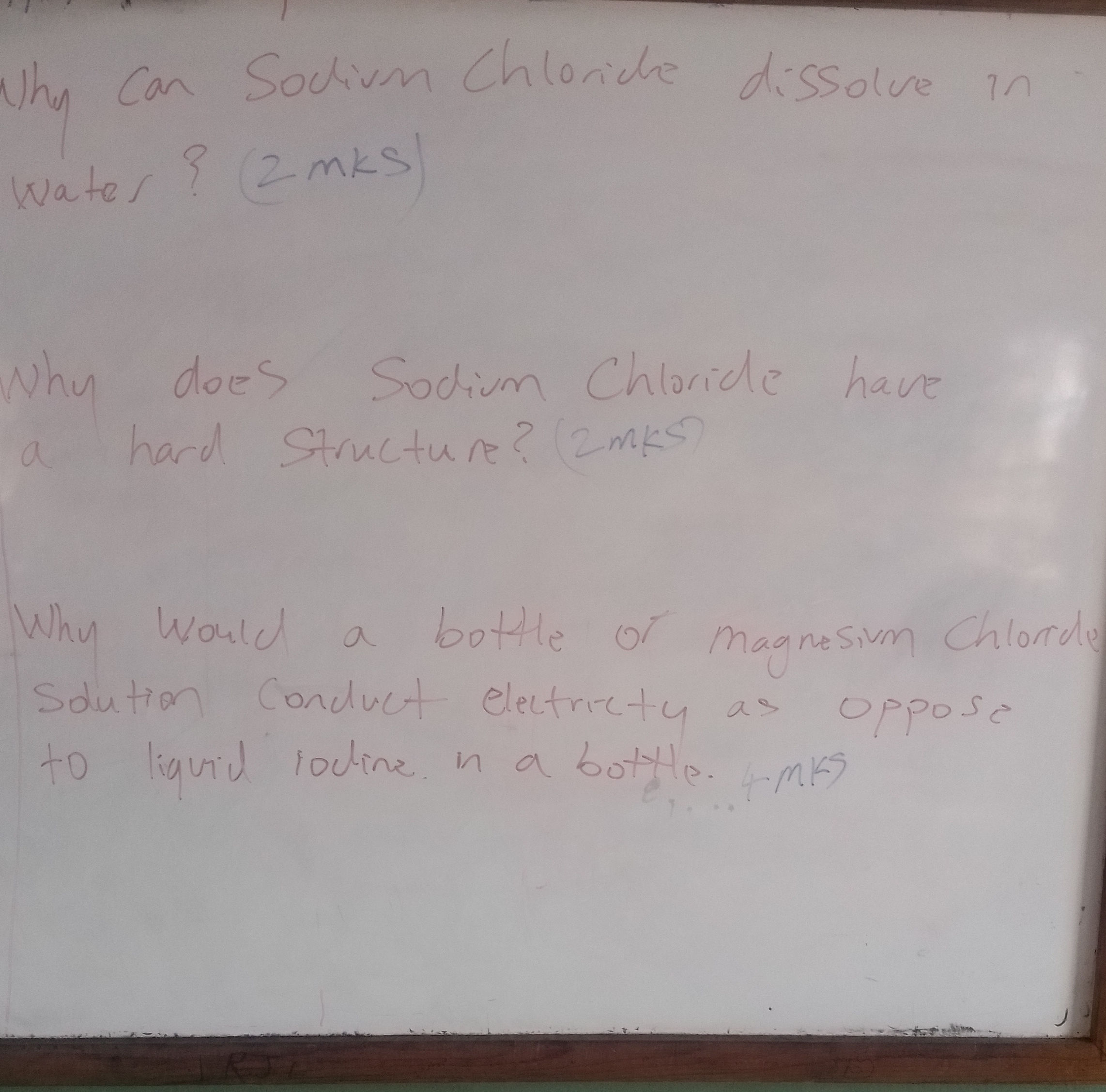 Why can Sodium Chloride dissolve in water | StudyX