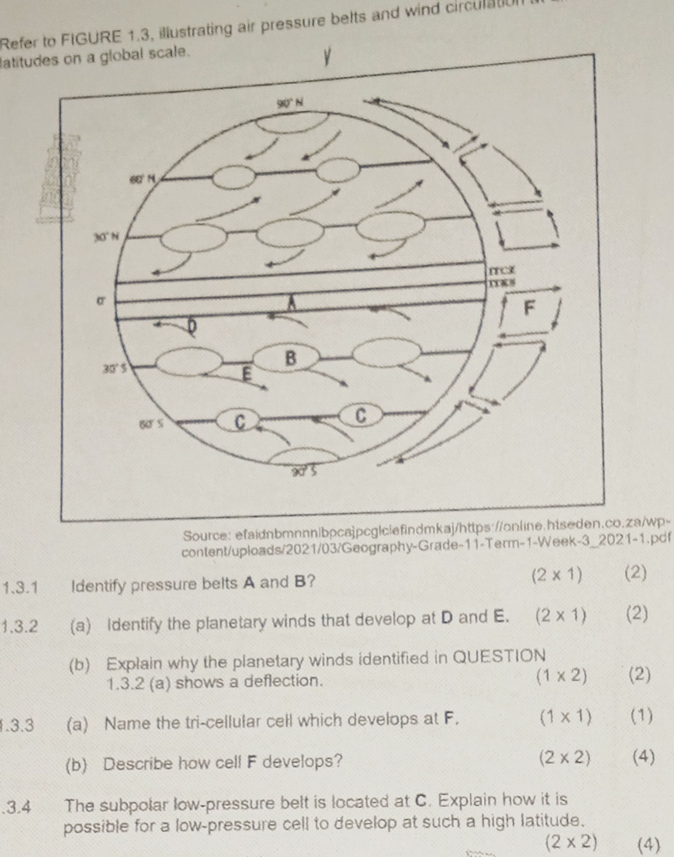 Refer to FIGURE 13 illustrating air pressure | StudyX