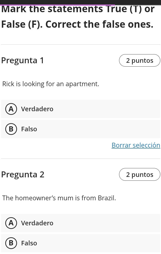 Mark the statements True (T) or False (F) | StudyX