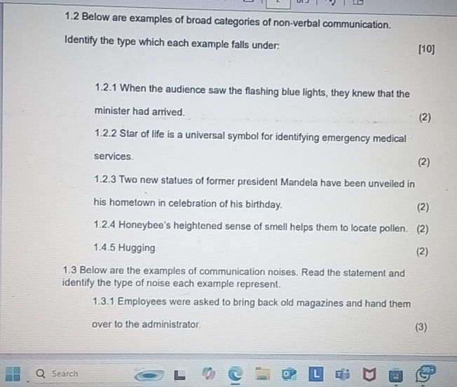 12 Below are examples of broad categories of | StudyX