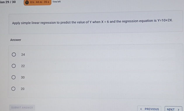 Apply simple linear regression to predict | StudyX