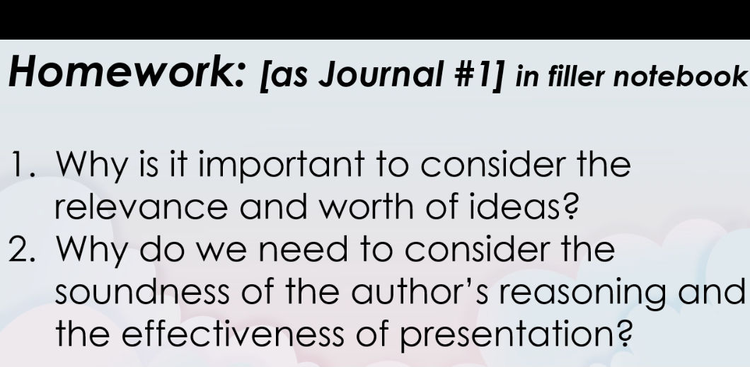 1. Why is it important to consider the | StudyX