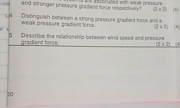 4 Distinguish between a strong pressure | StudyX