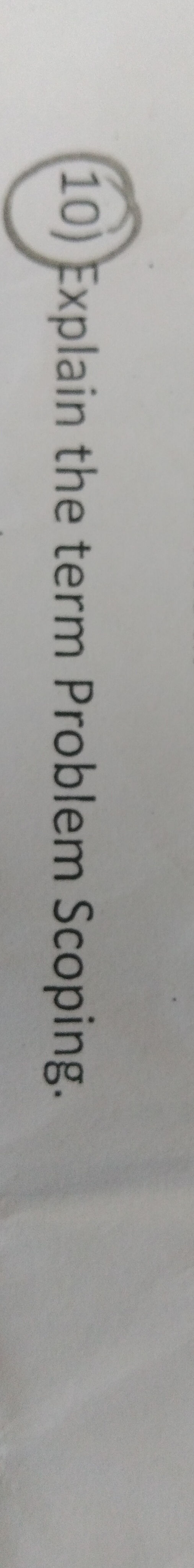 Problem Scoping Definition | StudyX