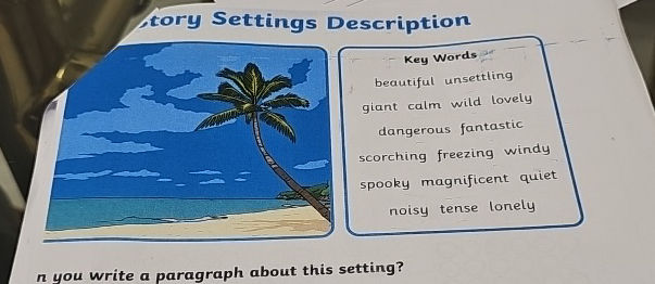 tory Settings Description Key Words | StudyX