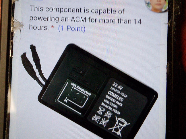 This component is capable of powering an ACM | StudyX