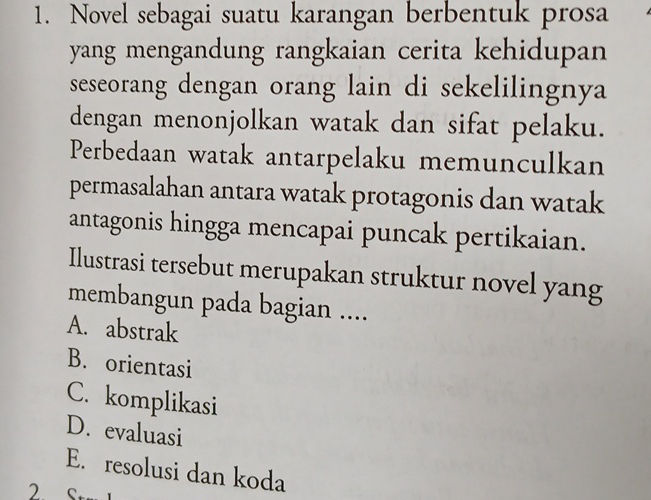 1 Novel sebagai suatu karangan berbentuk | StudyX