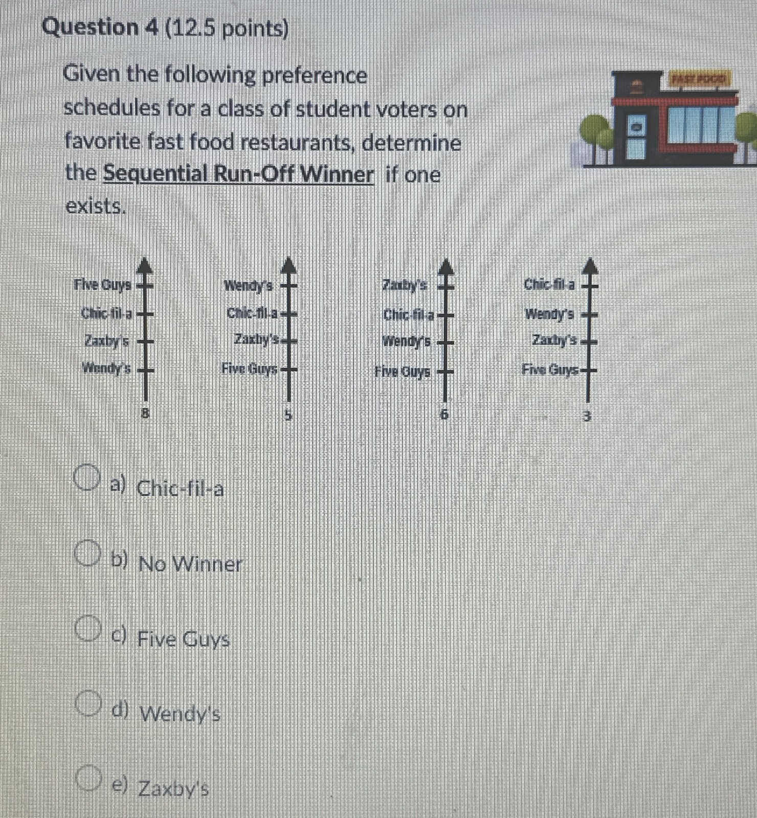 Question 4 (125 points) Given the following | StudyX