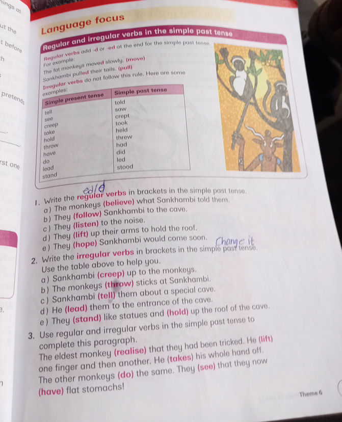 Language focus Regular and irregular verbs | StudyX