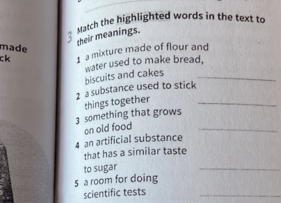 3 Match the highlighted words in the text to | StudyX