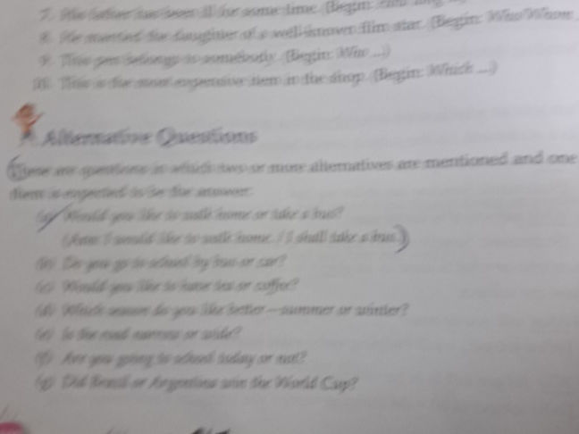 Alternative Questions Here are questions in | StudyX