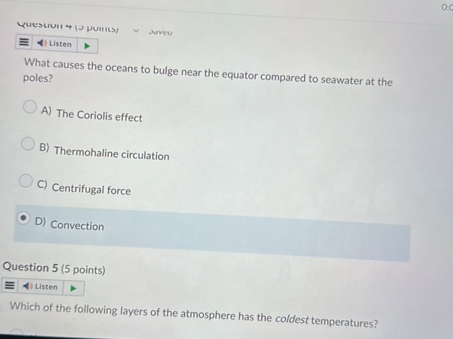 What causes the oceans to bulge near the | StudyX